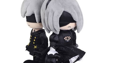 Bring YoRHA into Your Home with Poseable 2B and 9S Plush Dolls