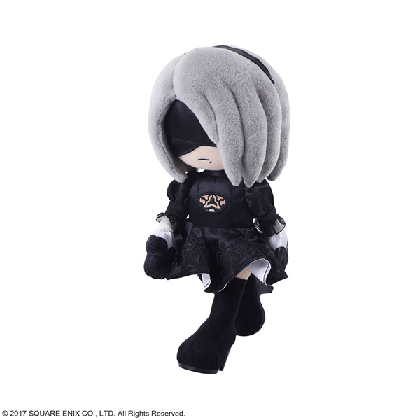Bring YoRHA into Your Home with Poseable 2B and 9S Plush Dolls
