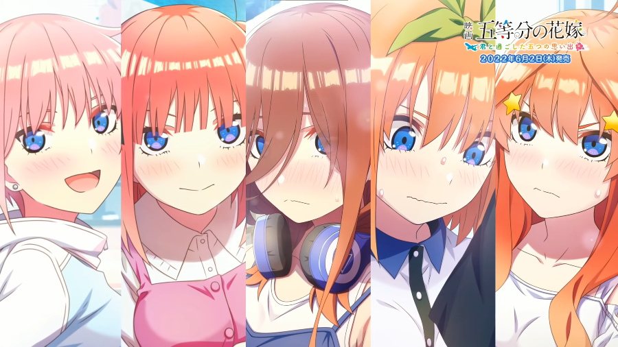 Quintessential Quintuplets Game Opening Movie Revealed - Siliconera